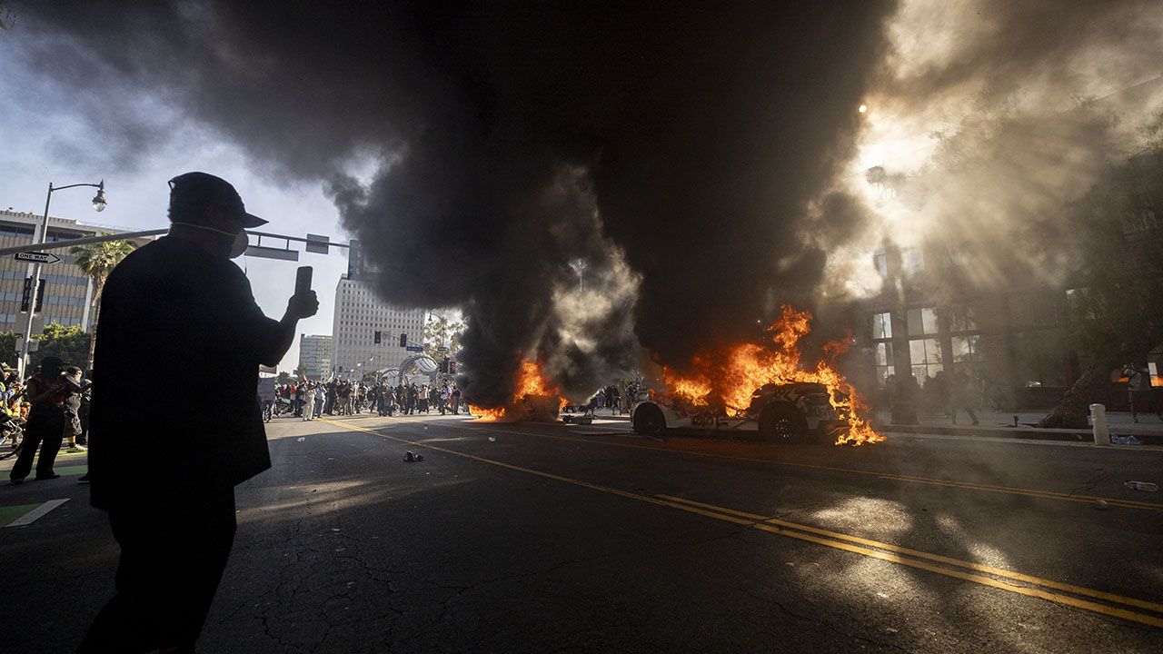 Riot Fest Car Fire
